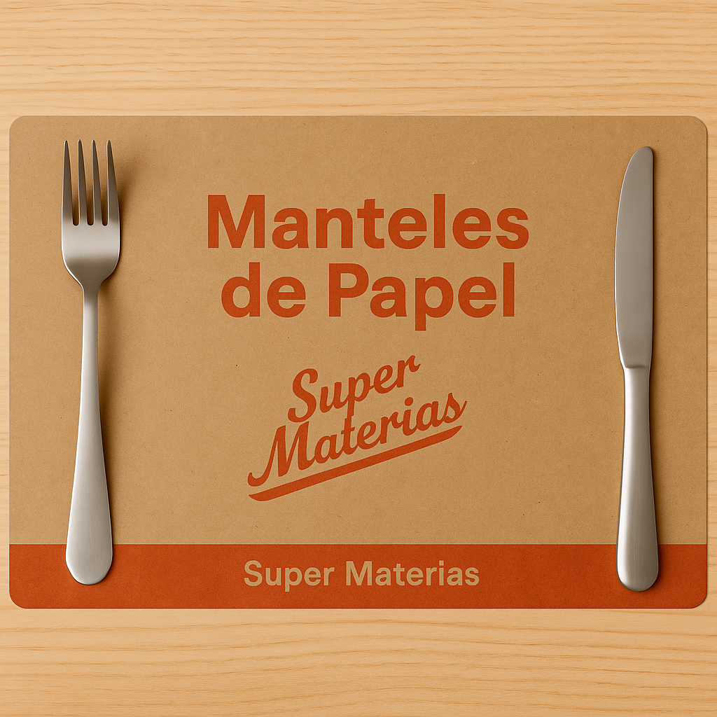 Manteletas de Papel y Portavasos – Super Materias