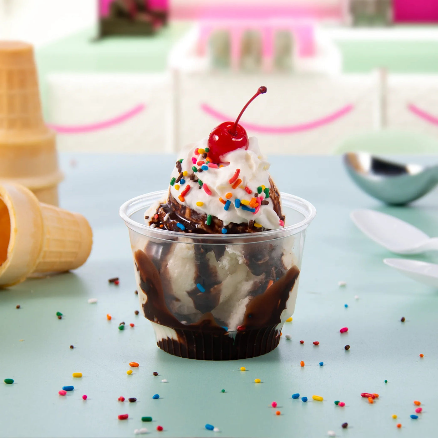 Vaso Sunday Transparente, Marca SOLO®, 1,000 pzas. — Super Materias